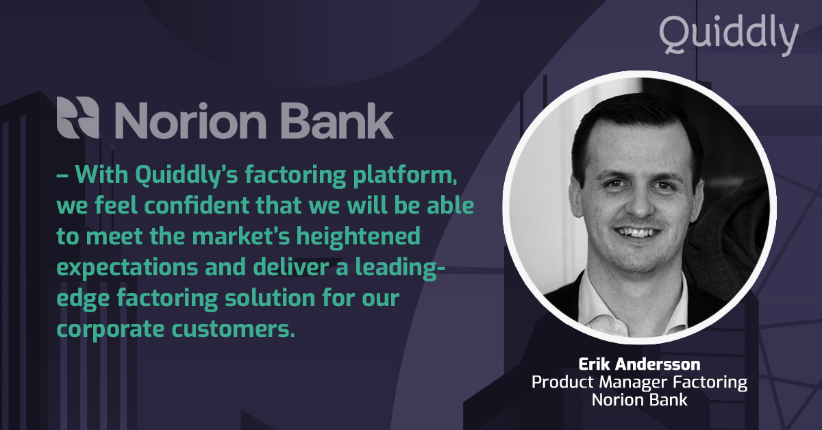 Learn about Norion Bank’s New Factoring Software - Quiddly